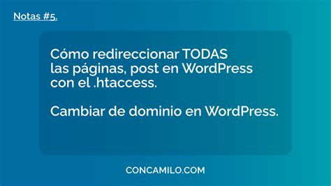 Cómo redireccionar TODAS las páginas post en WordPress