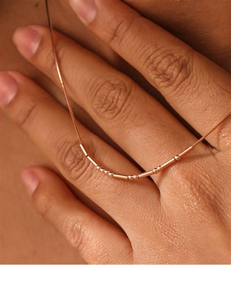 Morse Code Necklace