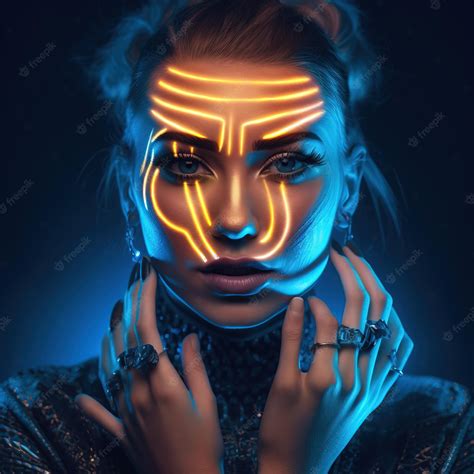 Premium Photo A Person With A Face Mask Generative Ai Art