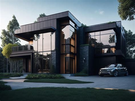 Premium Ai Image Big Modern Beautiful House