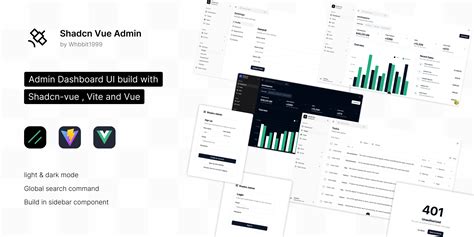 shadcn vue admin 说明 月空人