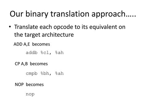 Ppt Gameboy To Intel X86 Static Binary Translator Powerpoint