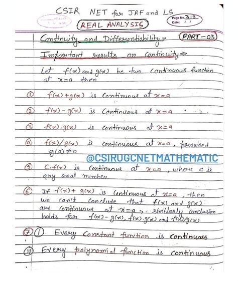 Real Analysis 👉 Csir Ugc Net Mathematics Exam