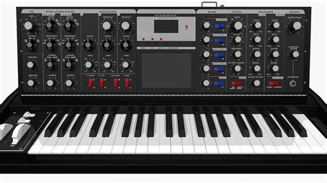 Keyboard Synthesizer Moog Voyager 3d Model By Spiritswitchboard
