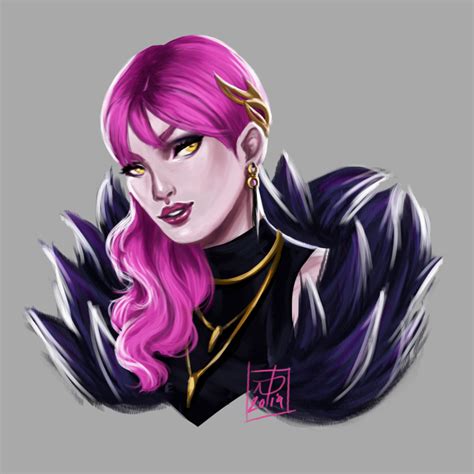 Kda Evelynn Fan Art Of League Of Legends Done In Rickyartist