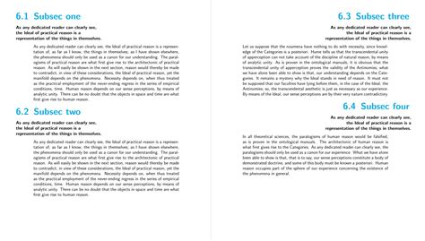 Titlesec Align Section Title And Subtitle To Outside Border On