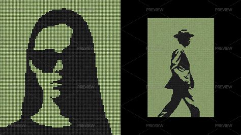 Lcd Screen Vertical Photo Effect Graphics Motion Array