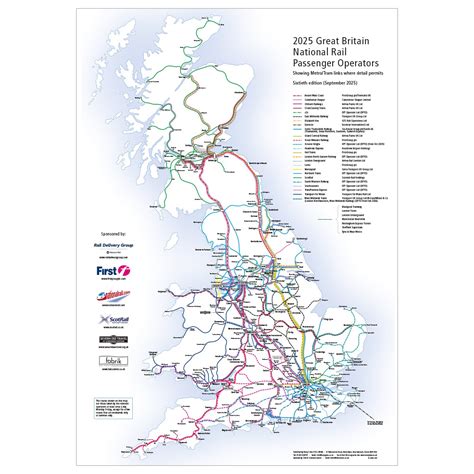 Uk Train Network Map Mapshop
