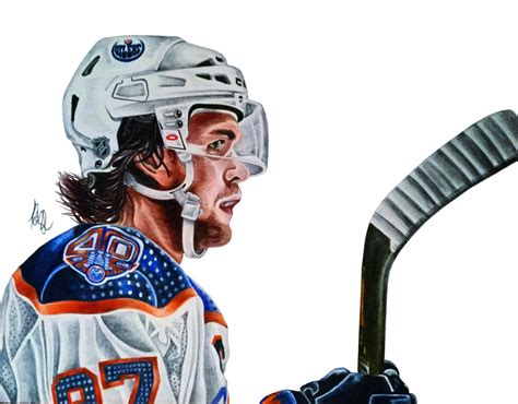 Heres A Connor Mcdavid Colored Pencil Drawing I Made I Decided To Draw The Same Picture I Did