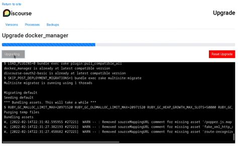 upgrading a docker based discourse forum instance oeru technology blog