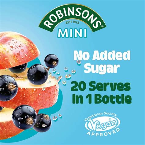 Robinsons Mini Apple & Blackcurrant No Added Sugar | Ocado