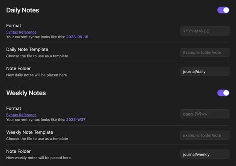 Periodic Notes Error Populating Weekly Notes In Main Folder Vs