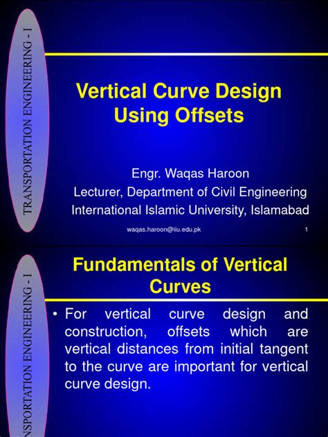 Example 4 Vertical Curve Design Using Offsets Pdf Tangent Slope
