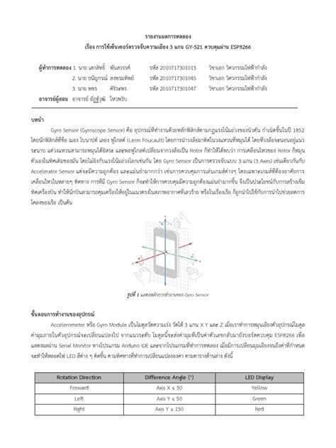 รายงานผลการทดลอง Pdf