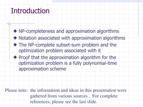Ppt Approximation Algorithms The Subset Sum Problem Powerpoint