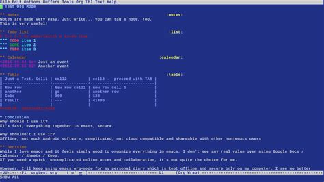 Ryo Central Emacs Org Mode Is Great But I Can T Go Out Of The Googleverse