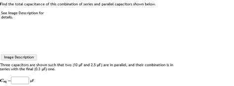 Solved Find The Total Capacitance Of This Combination Of Chegg