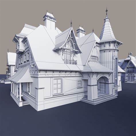 3d Half Timbered Houses