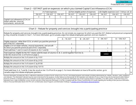 Form Gst370 Download Fillable Pdf Or Fill Online Employee And Partner