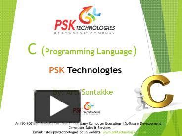 PPT Introduction To C Programming Language PPT PowerPoint Presentation Free To Download