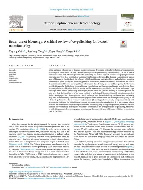 Better Use Of Bioenergy A Critical Review Of Co P 2021 Carbon