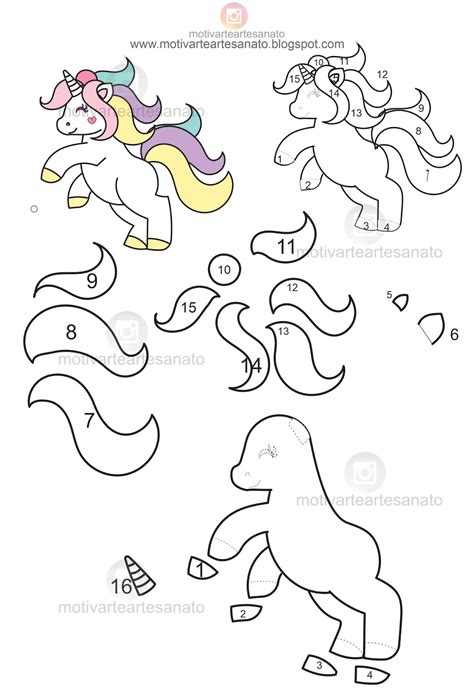 Estencil De Unicornio Para Imprimir