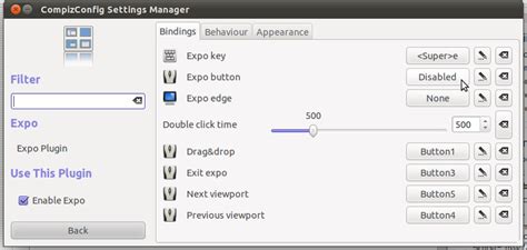 shortcut keys ubuntu 12 04 how do i bind the scale and expo