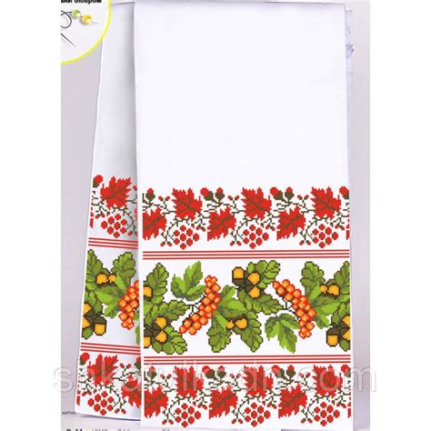 Схема для вишивання бісером нитками рушник весільний продаж ціна у