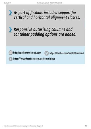 Bootstrap 4 Alpha 6 PDF