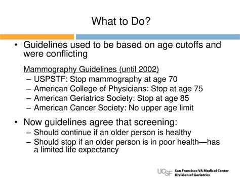 Personalizing Cancer Screening for the Older Adult - ppt download