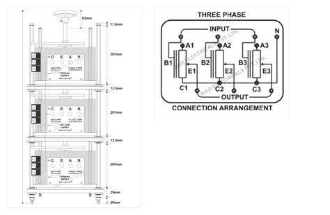 Variable Auto Transformer Three Phase 40 To 60 Amps Manufacturer India