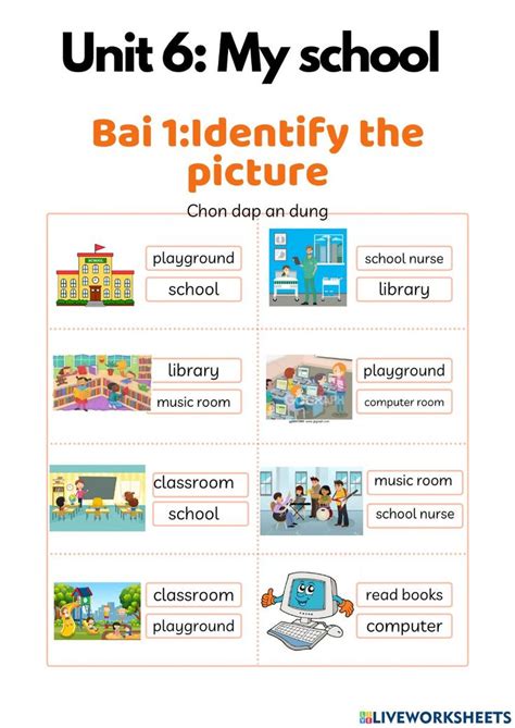 Unit 6 My School Worksheet School Worksheets Reading Classroom I