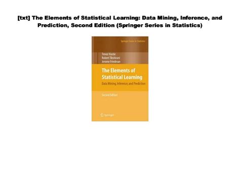 The Elements Of Statistical Learning Data Mining