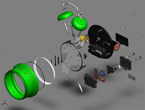 13 Exploded View Ideas Exploded View Exploded Analog Alarm Clock