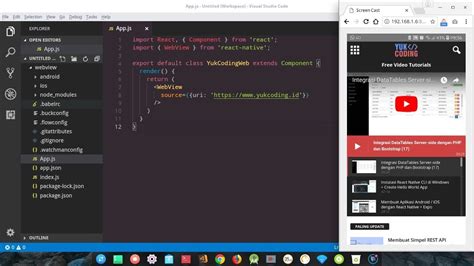 Membuat Apk Webview Androidios Dengan React Native Youtube