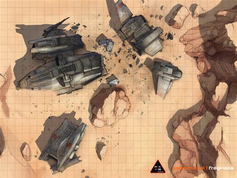 AV Crash Site Battle Map R Cyberpunkred