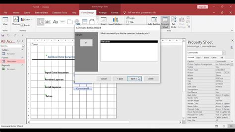 Video 3 Membuat Laporan Ms Access 2019 Youtube