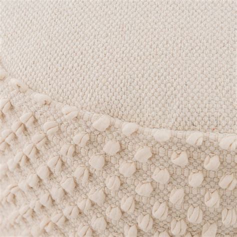 Jersey Bobble Round Pouffe Dunelm