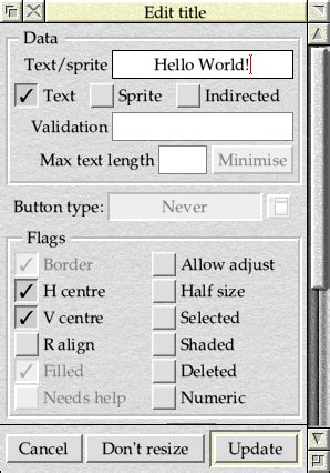 SteveFryatt Org Uk RISC OS Wimp Programming In C Chapter Window Templates