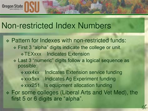 Indexes At Oregon State University Ppt Download