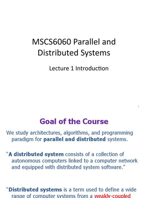 mscs6060 parallel and distributed systems pdf process computing