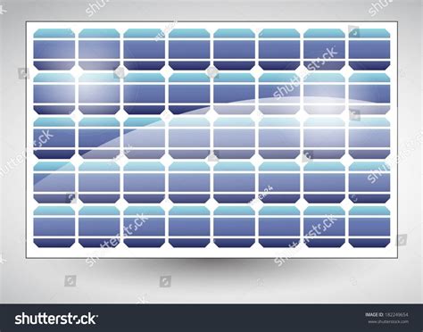 Solar Cell Vector Stock Vector Royalty Free 182249654