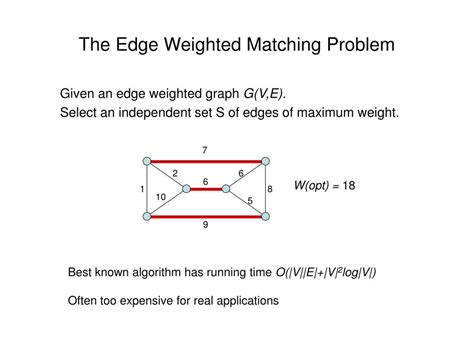 Ppt Computing Approximate Weighted Matchings In Parallel Powerpoint