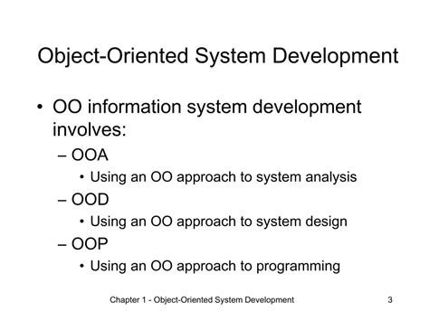 Ppt Chapter 1 Object Oriented System Development Powerpoint