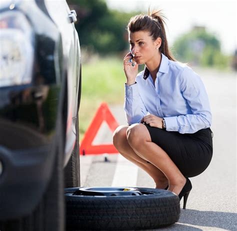 Car Trouble Brunette R Girlswithphones