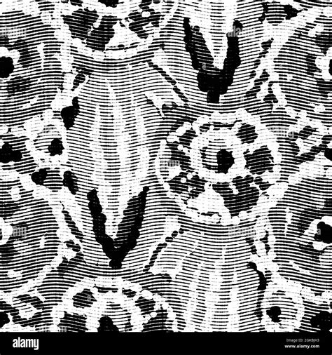 Seamless Geometric Black White Woven Herringbone Style Texture Two Tone 50s Monochrome Pattern