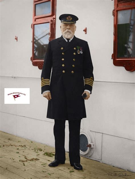 Incredible Colorized Image Of Titanic Captain Ej Smith Beautiful Hq