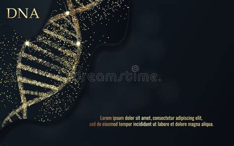 DNA Sequence DNA Code Structure With Glow Stock Vector Illustration Of Helix Healthcare