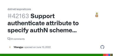 Support Authenticate Attribute To Specify Authn Schemes For Controllers Or Method · Issue 42163