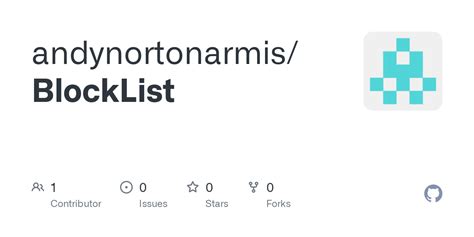 github andynortonarmis blocklist